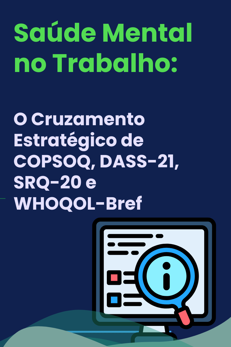 Saúde Mental: COPSOQ, DASS-21, SRQ-20 WHOQOL-Bref.